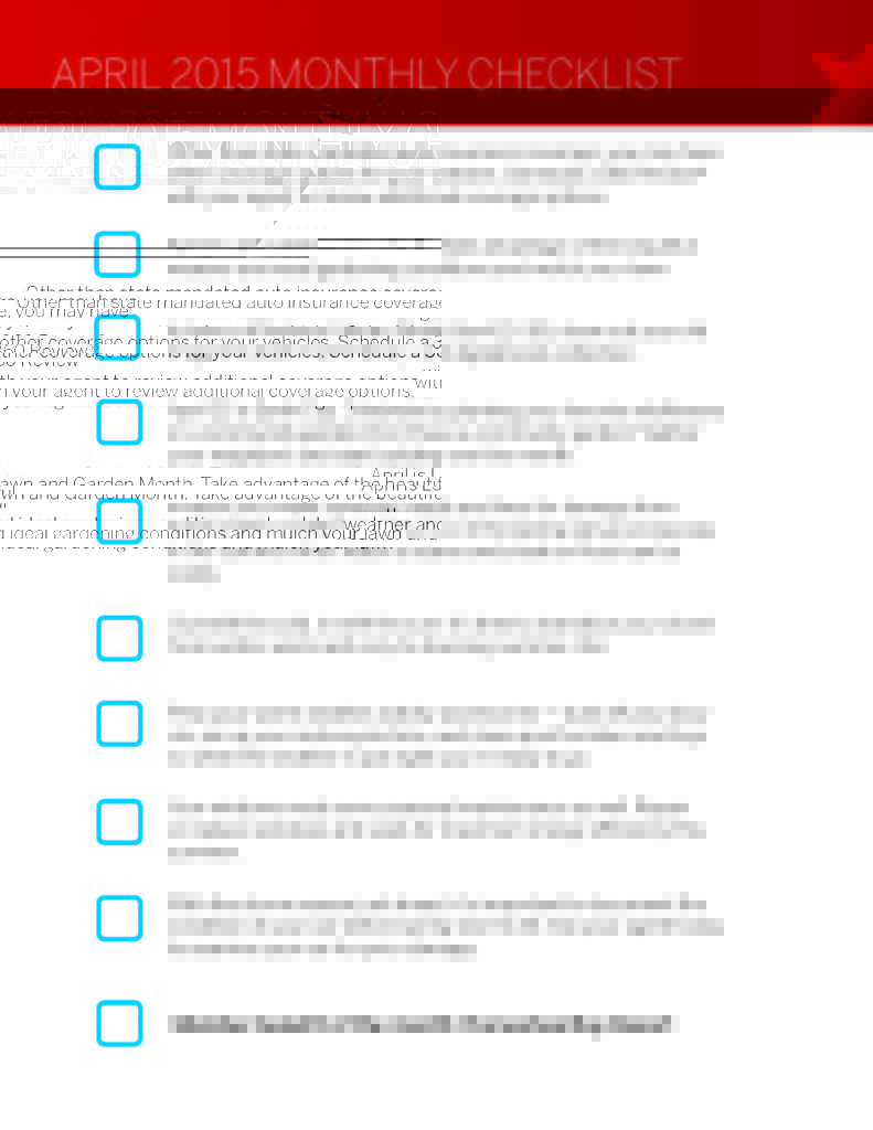 AprilChecklist | Texas Heritage for Living